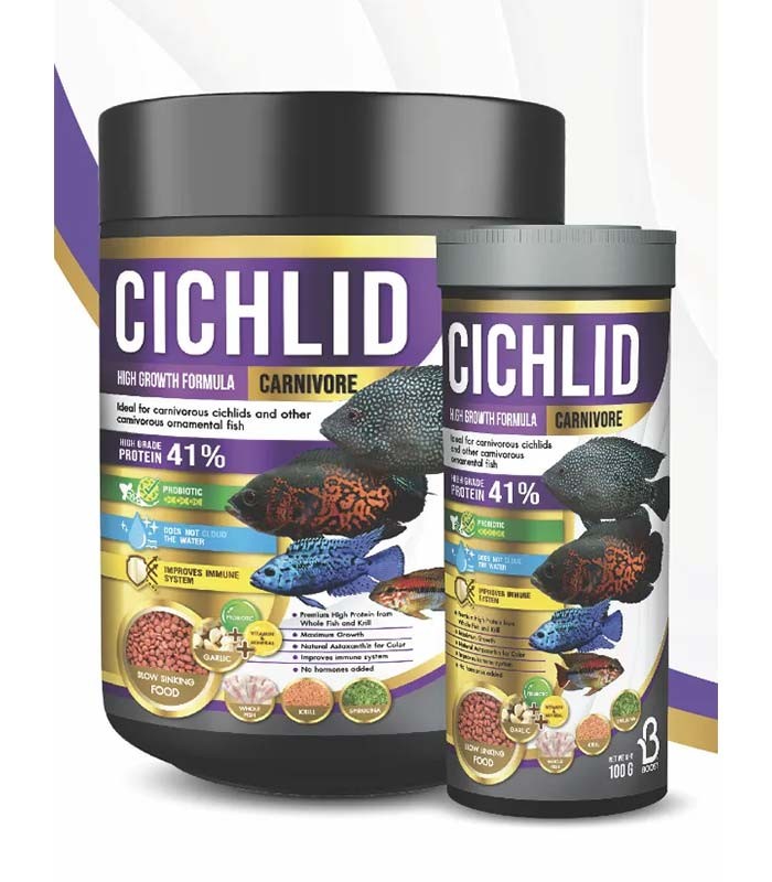 BOOST Cichlid Carnivore (Slow Sinking / 100g) – Green Chapter